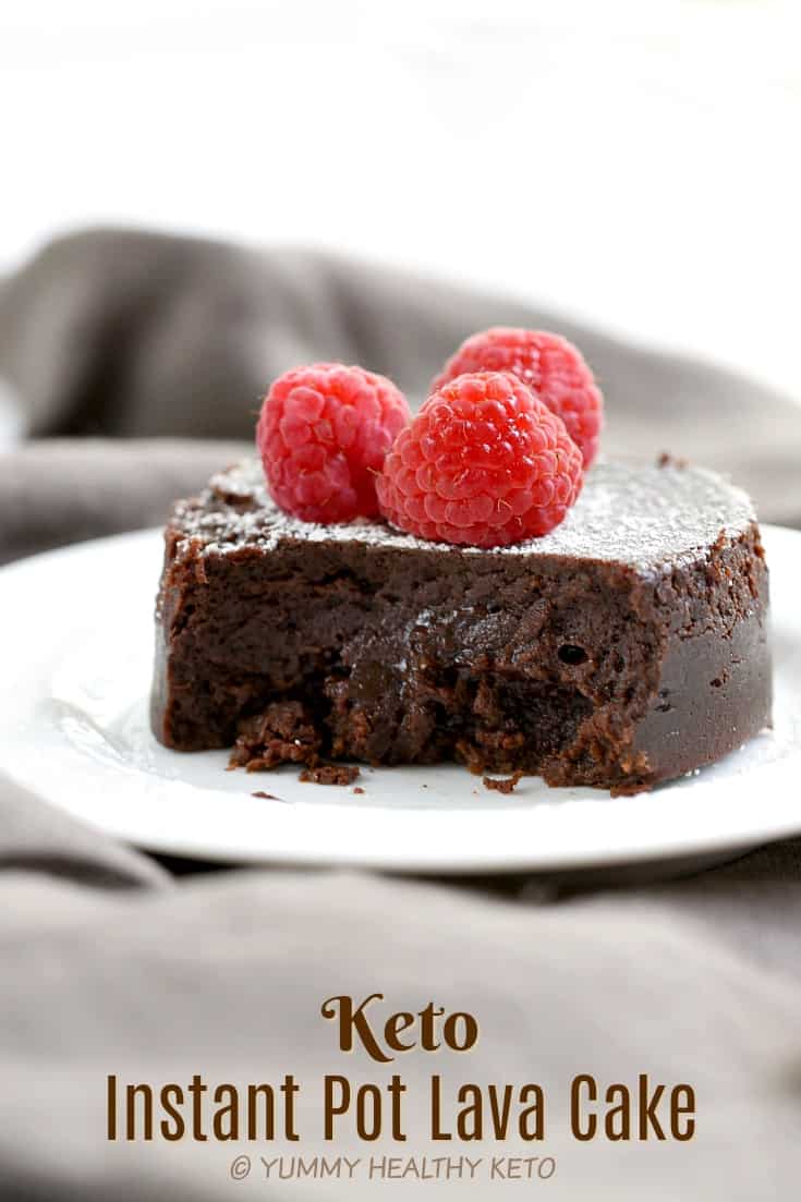 Keto Instant Pot Lava Cake - Yummy Healthy Keto